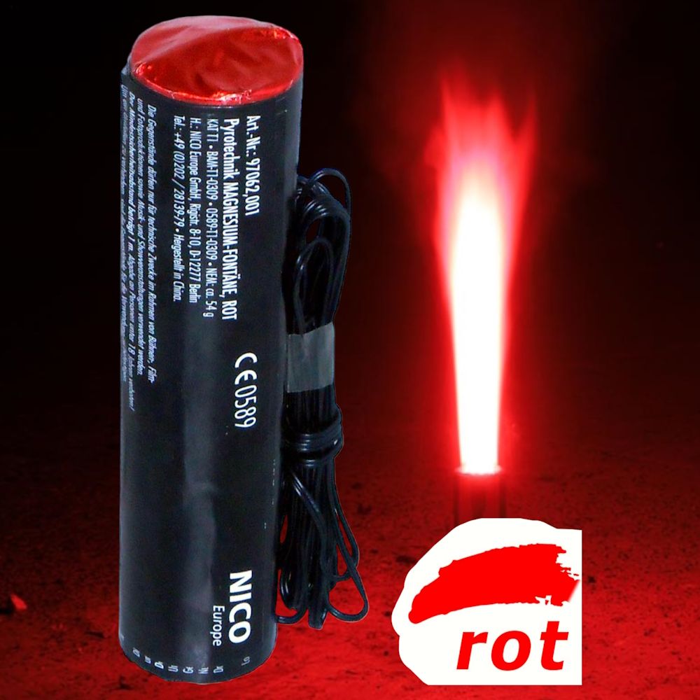 Magnesium-Flare 60 Sek. Rot mit Anzünder NICO
