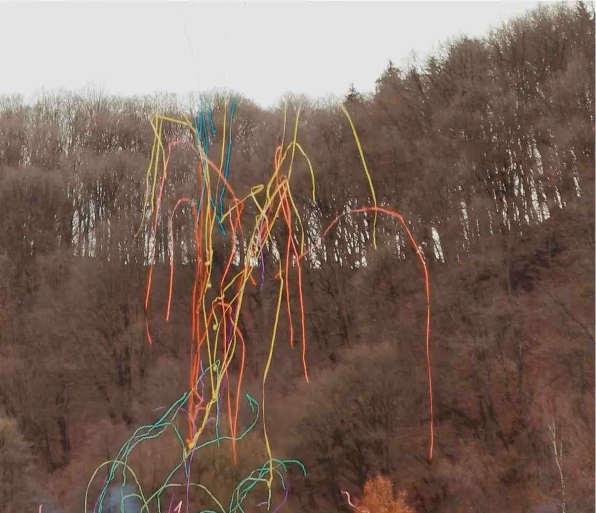 WECO Happy Birthday Luftschlangen-Batterie 12 Schuss